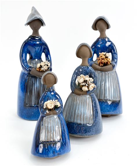 Elsi Bourelius | ELSI BOURELIUS SWEDISH CERAMIC FIGURINE GROUPING ...