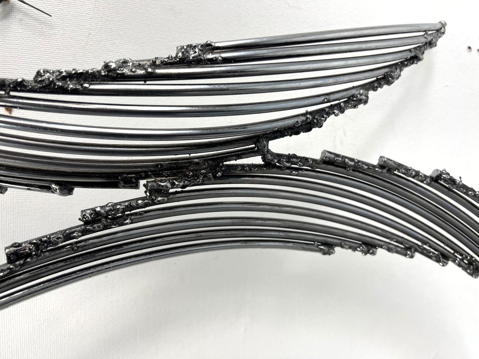 Curtis Jeré | Jere Brutalist Wave Form Wall sculpture | MutualArt