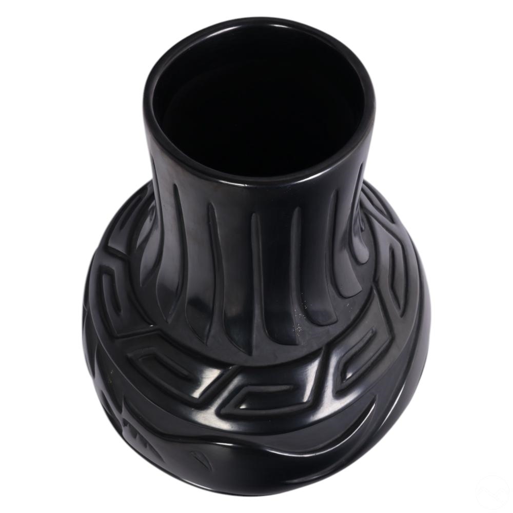 Mary Singer | Mary Singer b.1936 Santa Clara Blackware Vessel | MutualArt