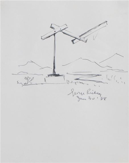 George Rickey | Etude pour une sculpture (88) | MutualArt