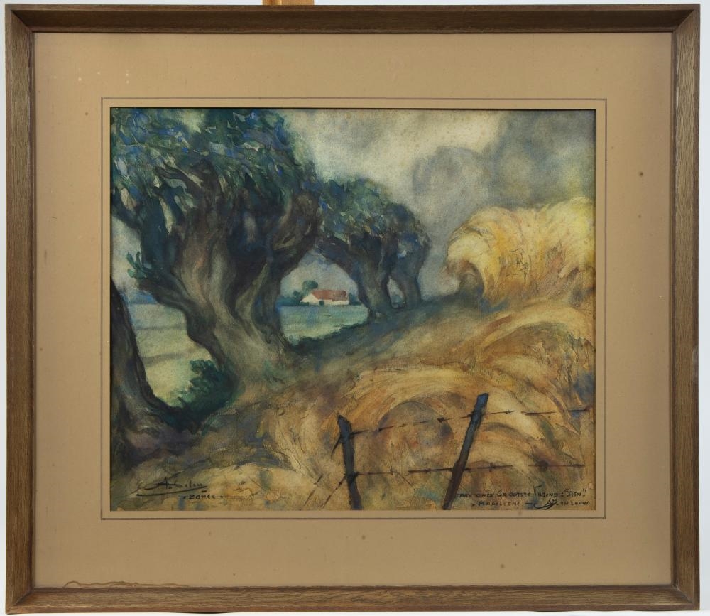 Arthur Deleu | watercolour on paper ‘Summer’ | MutualArt