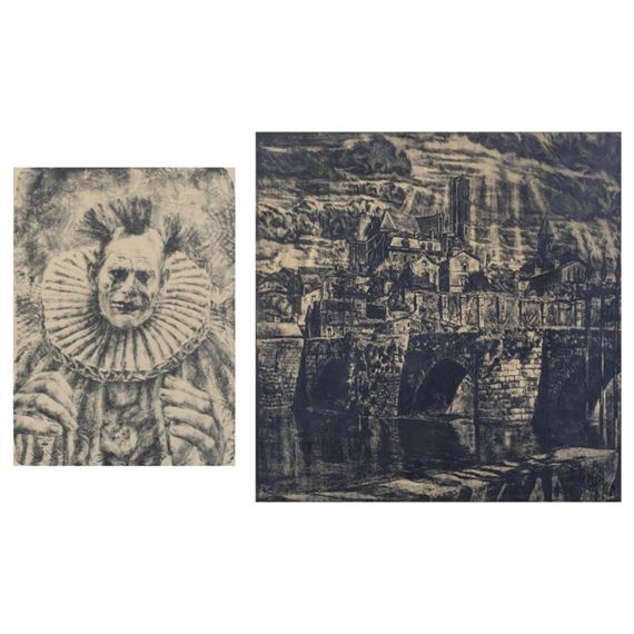 Joseph Verdegem | 2 lithographs Clown (1931) | MutualArt