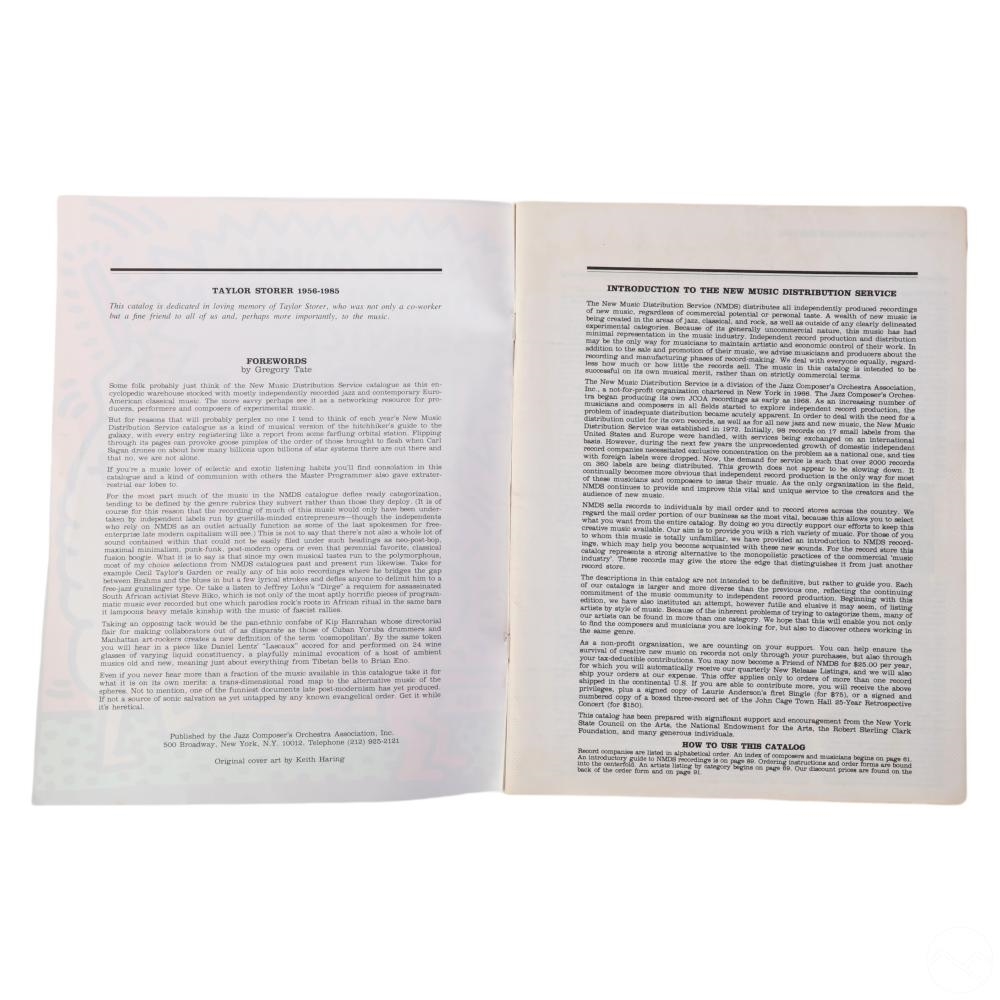Keith Haring | Keith Haring 1986 New Music Distribution Catalog (1986 ...