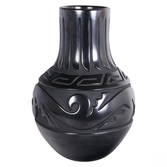 Mary Singer | Mary Singer b.1936 Santa Clara Blackware Vessel | MutualArt