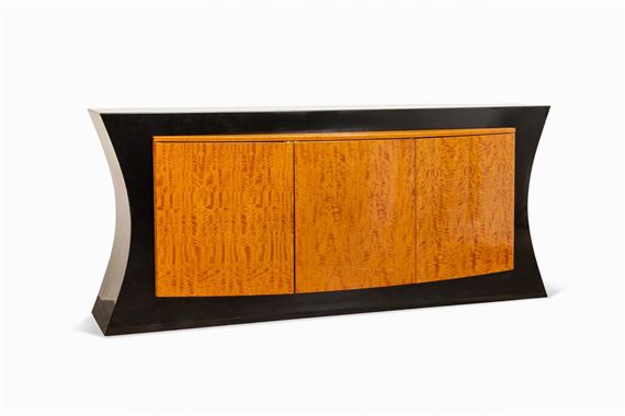Massimo Morozzi | 1980S MODERN SATIN WOOD & BLACK LACQUER SIDEBOARD ...
