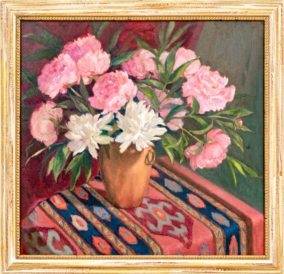 Alanna Fagan | Peonies And Kilim Circa 1990 | MutualArt