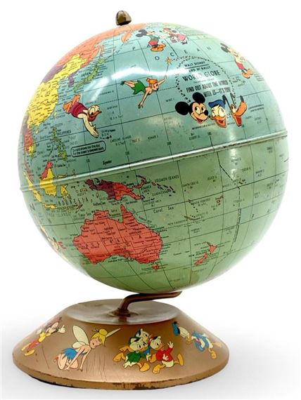 Rand McNally | Vintage Walt Disney Rand McNally World Globe | MutualArt
