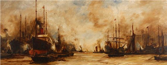 Frederick William Scarborough | ‘No 2 Pool Of London’, | MutualArt