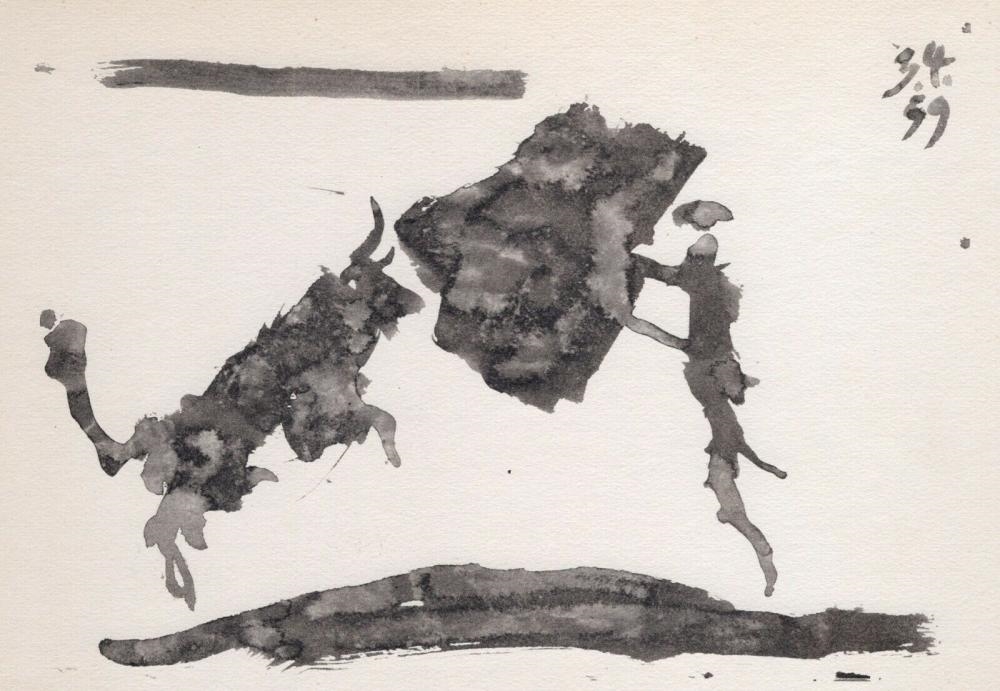 Pablo Picasso | Matador and Angry Bull X (Matador y Toro Enojado) (1961 ...