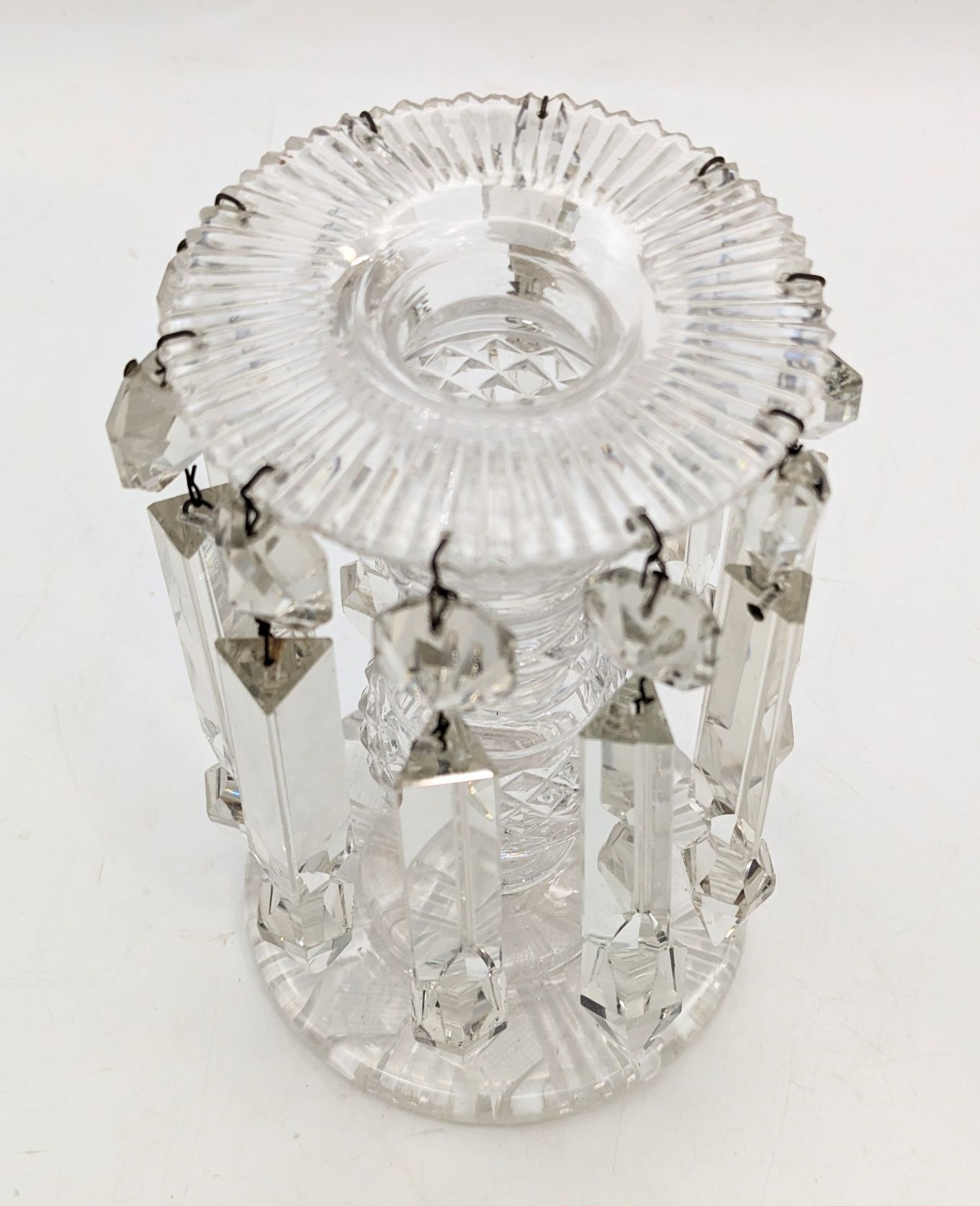 Prism | CUT CRYSTAL LUSTRE CANDLESTICK | MutualArt