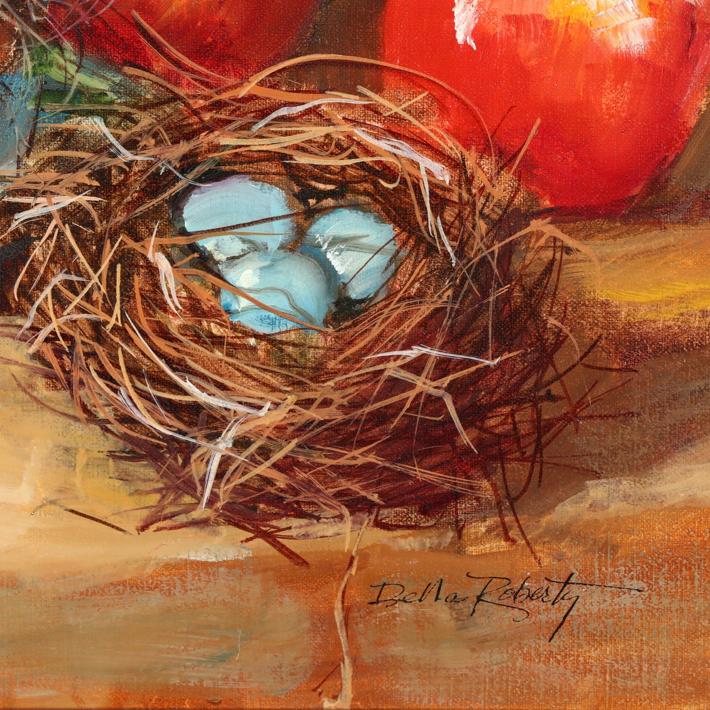Della Roberts | Begonia, Bird's Nest, and Apples | MutualArt