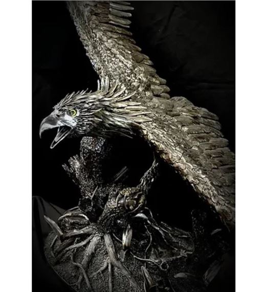Jean Claude Vanderfield | Intensity Eagle Sculpture By Jean Claude ...