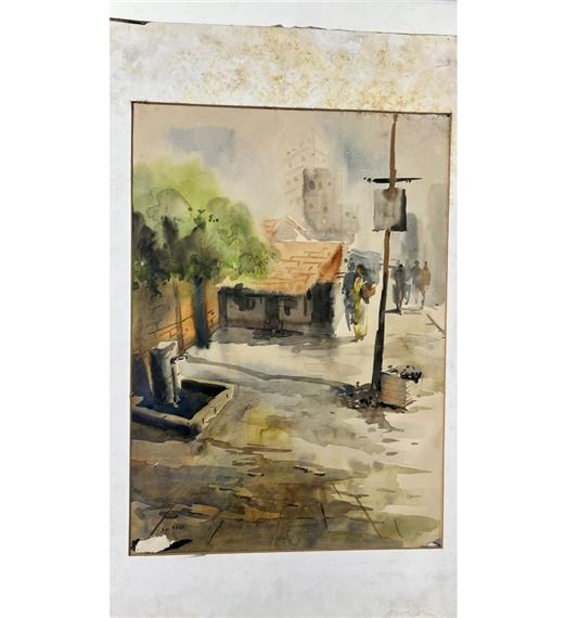 Syed Haider Raza | Early Watercolor Painting Sayed Raza, NO COA | MutualArt
