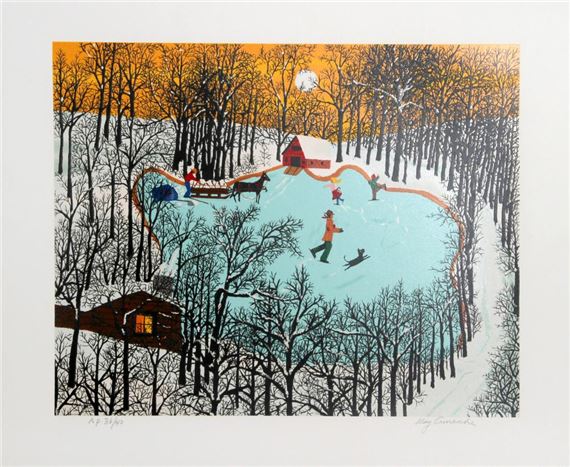 Kay Ameche | WALDEN POND IN WINTER (1980) | MutualArt