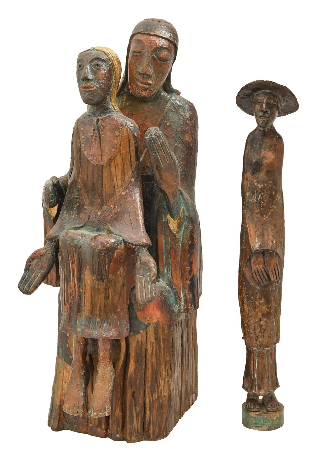 Peter Eugene Ball | Madonna and Child; Pilgrim | MutualArt