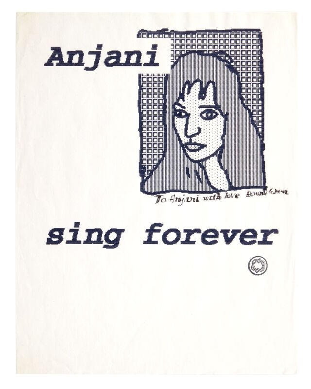 Leonard Cohen | Portrait Of Anjani Thomas | MutualArt