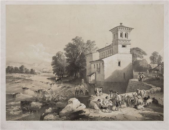 Genaro Pérez Villaamil | Palace of Charles V in El Bocal | MutualArt