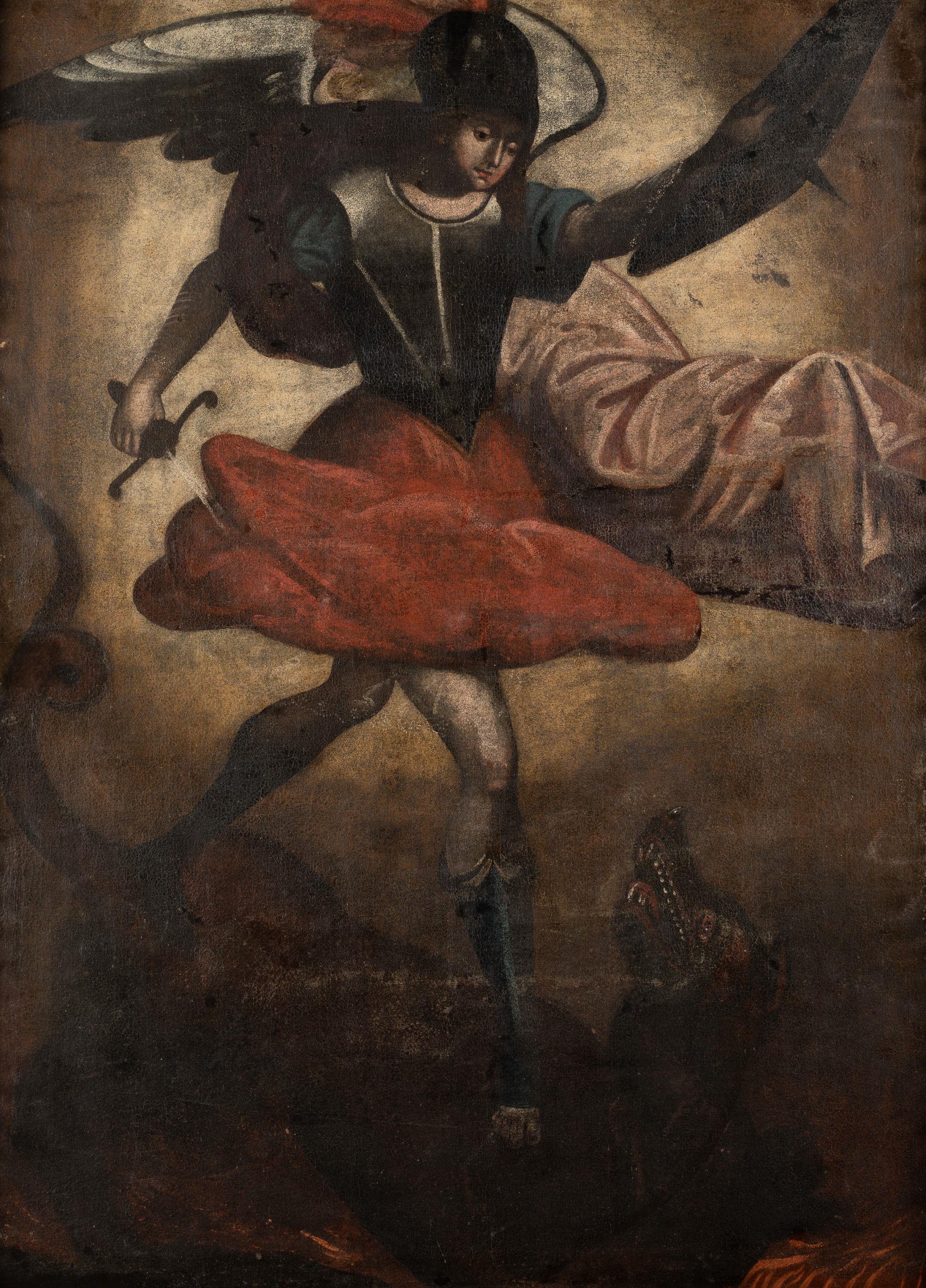 Peruvian School, 17th Century | Saint Michael the Archangel | MutualArt
