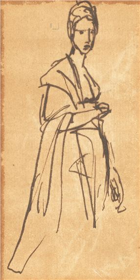 George Romney | Study of a standing woman | MutualArt