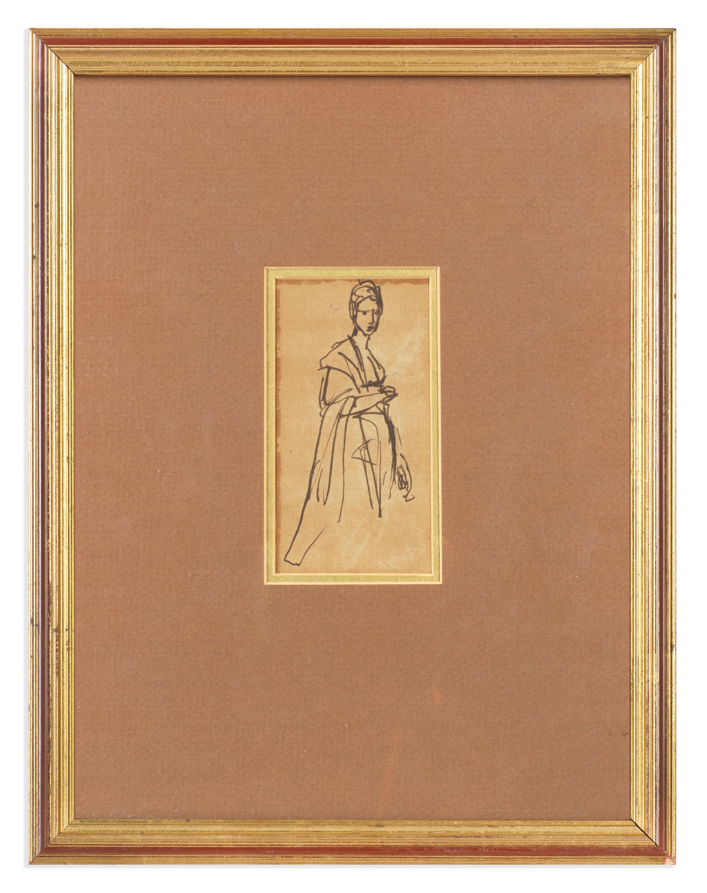 George Romney | Study of a standing woman | MutualArt