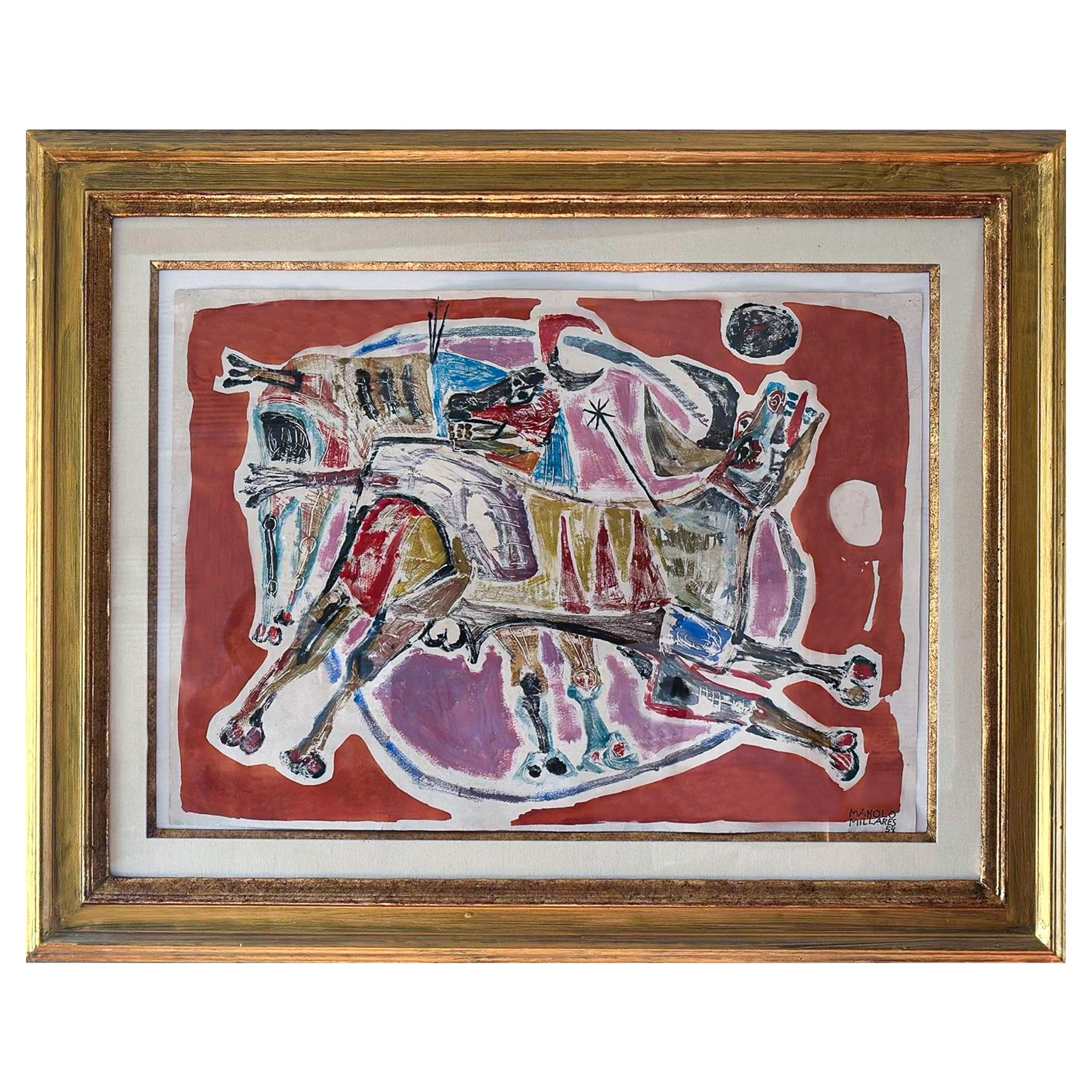 Manolo Millares | La puya (1954) | MutualArt