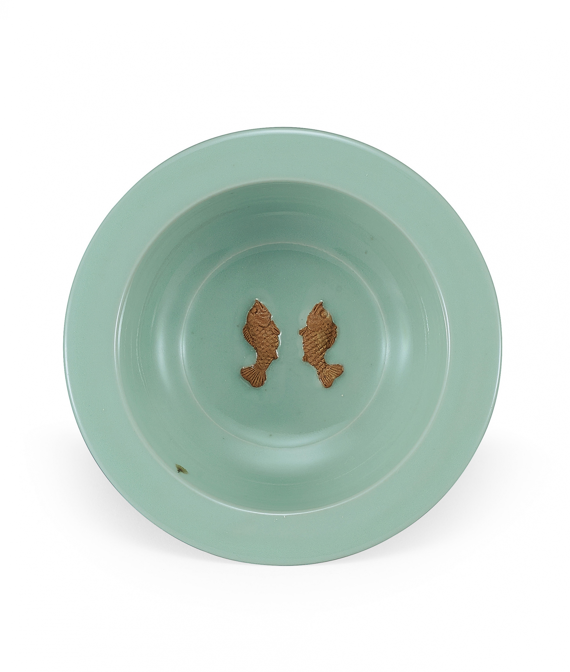 Suwa Sozan I | A FINE CELADON-GLAZED 'FISH' DISH | MutualArt
