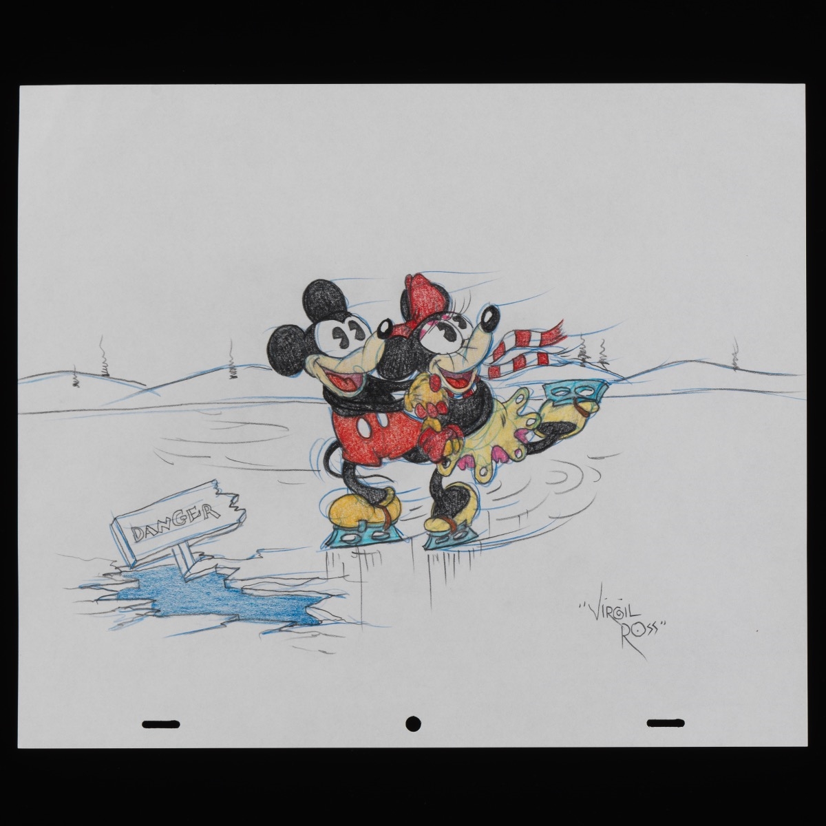 Virgil Ross | Mickey Mouse and Minnie Mouse Illustration (Circa 1990s ...