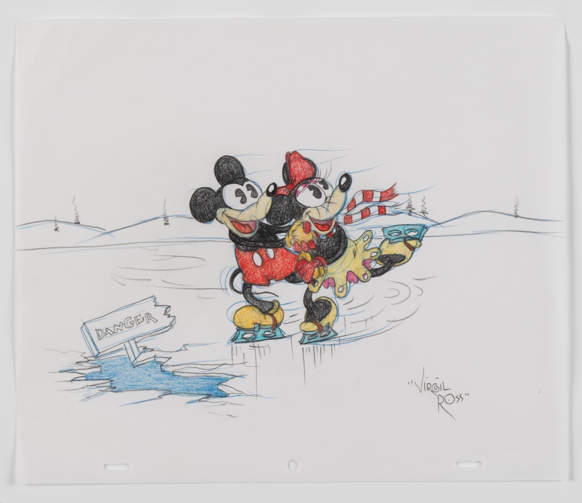 Virgil Ross | Mickey Mouse and Minnie Mouse Illustration (Circa 1990s ...