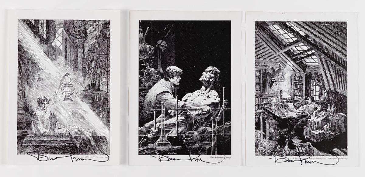 Bernie Wrightson | Three Frankenstein Signed Lithograph Prints (1979 ...