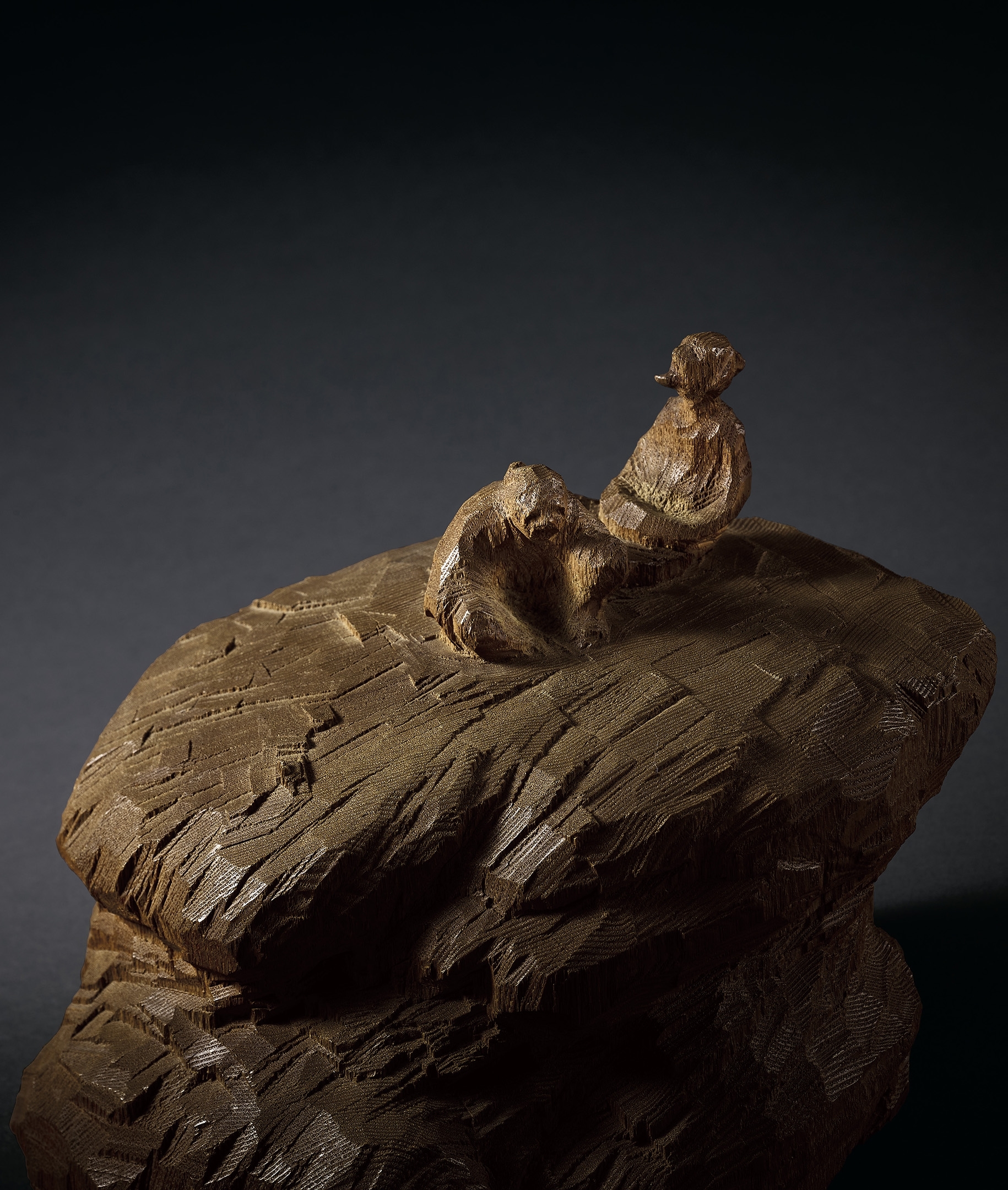 Shoun Maeda | A CARVED WOOD OKIMONO OF FIGURE | MutualArt