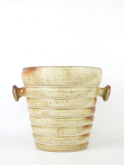 Georges Charles Robin | Cache-pot with ringed body and - Lot | MutualArt