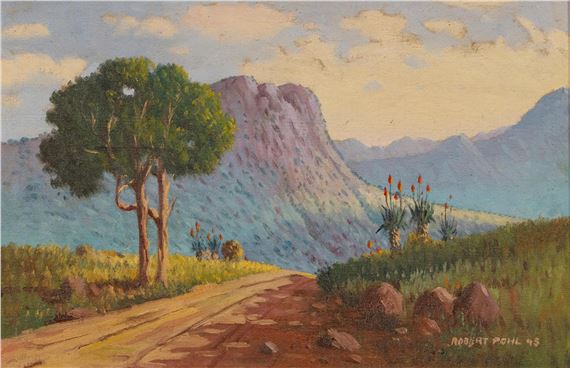 Robert Pohl | LANDSCAPE WITH MOUNTAINS (95) | MutualArt