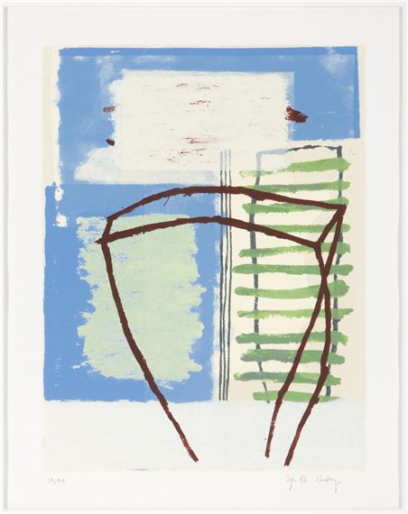 Sybille Hassinger | ABSTRACT BODIES OF WATER, two in lot (1999) | MutualArt