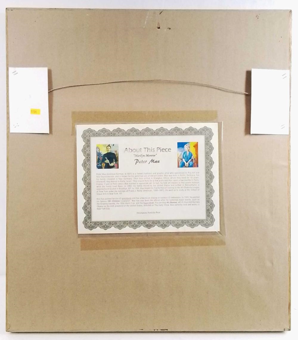 Peter Max | Peter Max Marilyn Monroe Portfolio Print | MutualArt