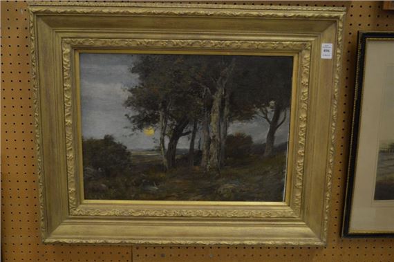 George Faulkner Wetherbee | Dusk through trees | MutualArt