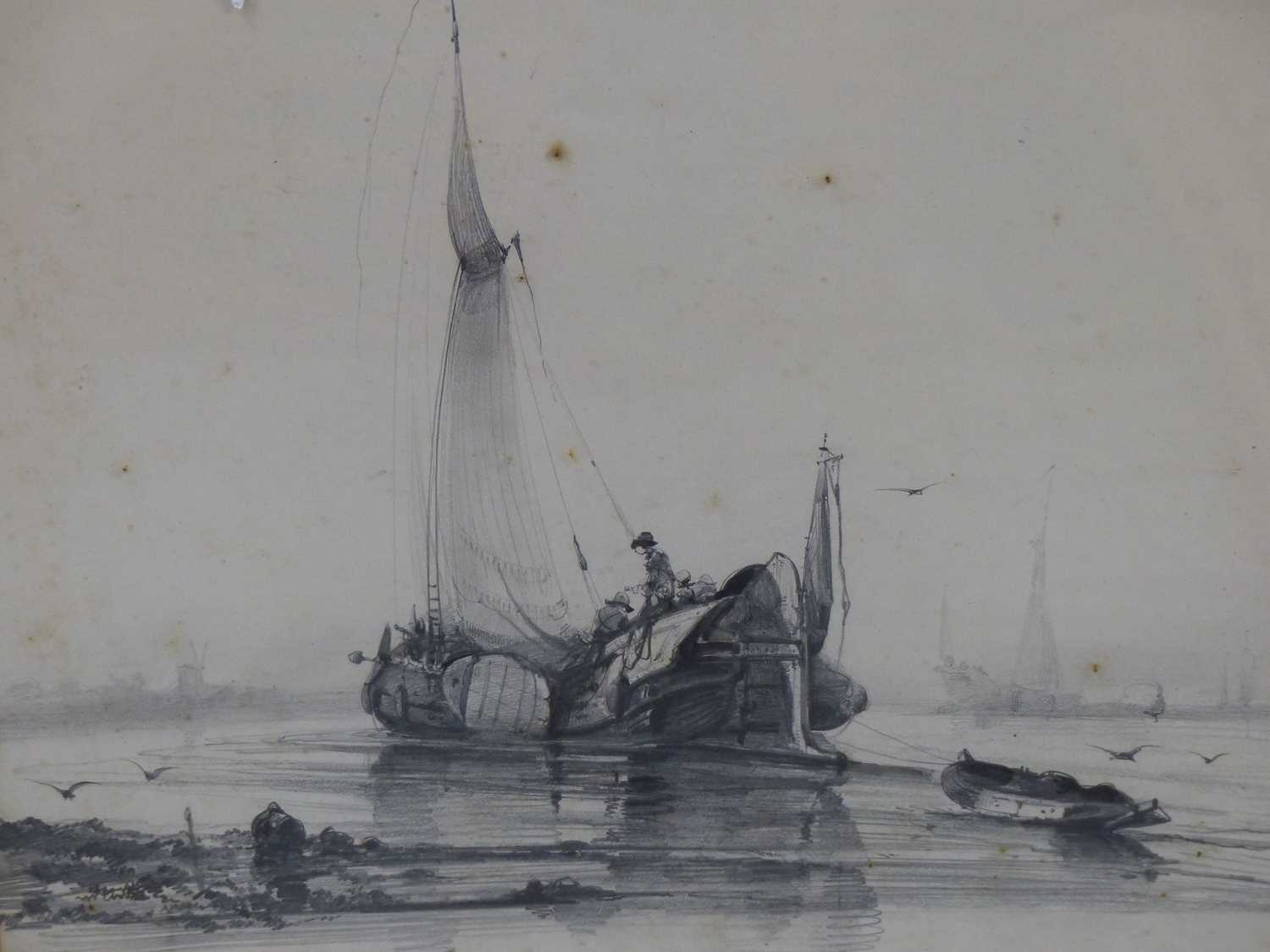 Albertus Van Beest | Attib. Alburtus Van Beest (1820-1860) Fishing Boat ...