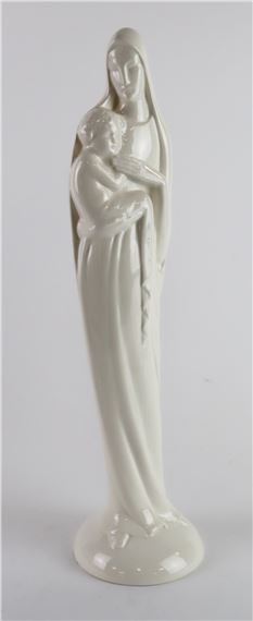 Goldscheider Keramik | scheider figure, depicting Madonna & child ...