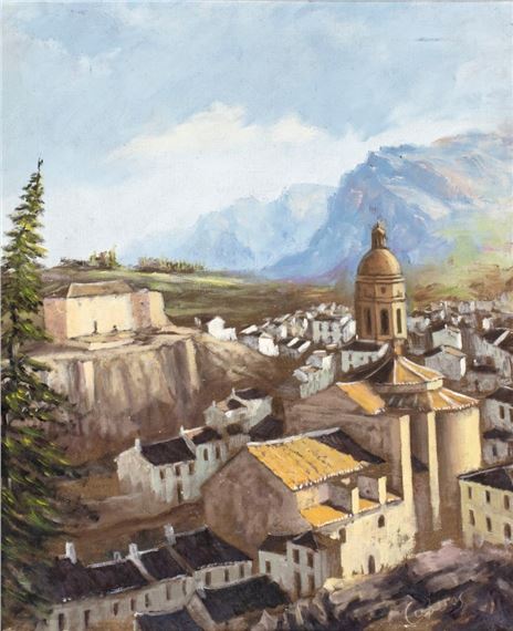 Manuel Cuberos | Mountain Town | MutualArt