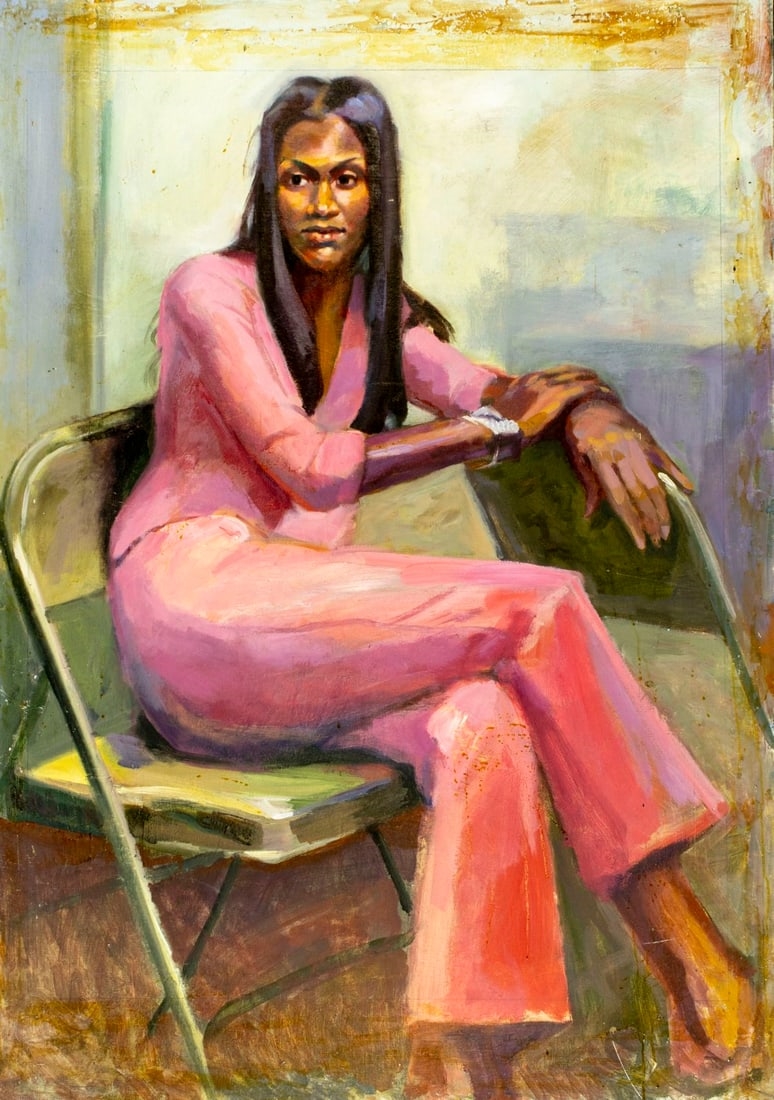 John Reilly | Portrait of Seated Black Woman | MutualArt