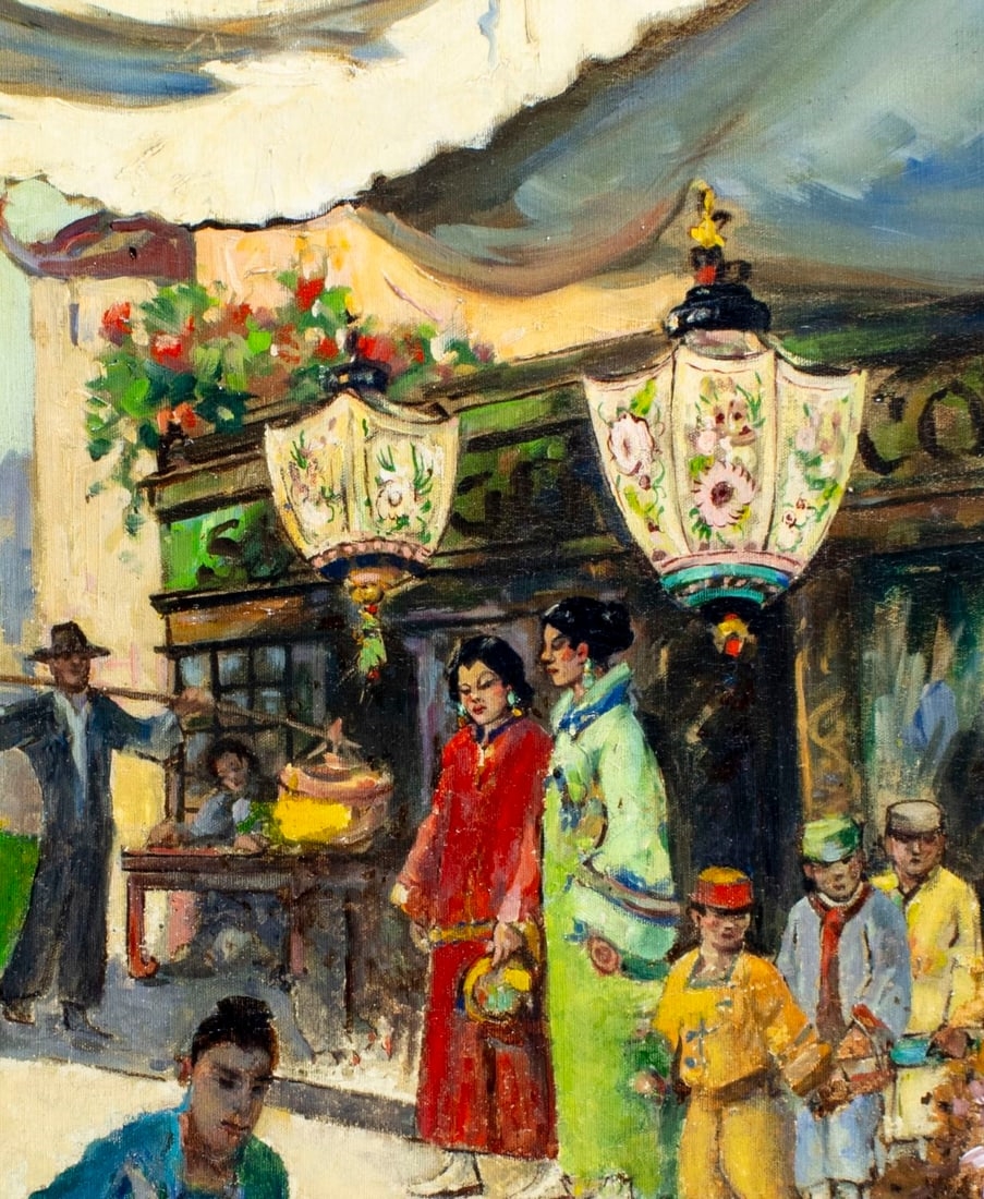 Davis Francis Schwartz | Asian Street Scene | MutualArt