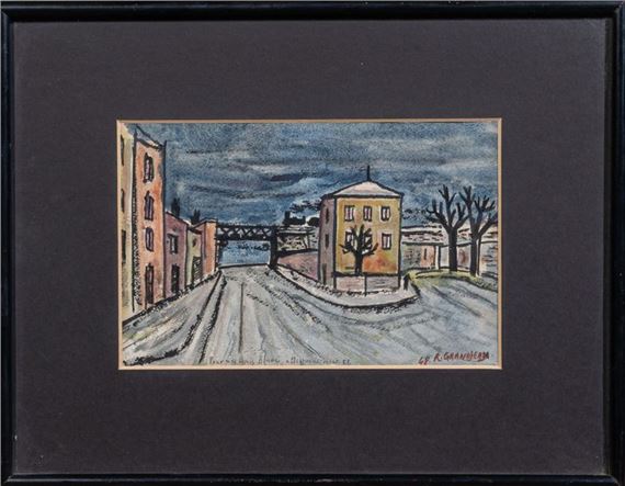 Raymond Grandjean | Urban landscape (1948) | MutualArt