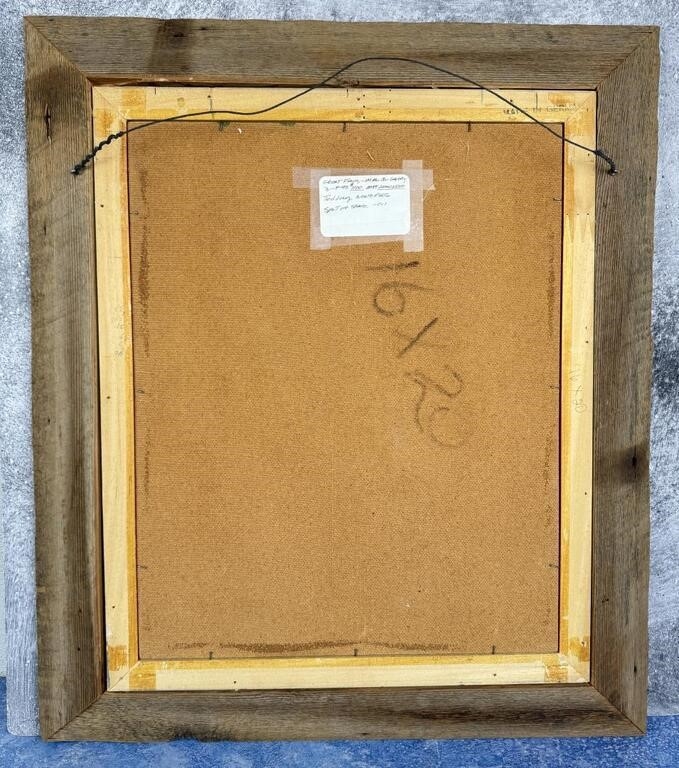 Ted Long | Ted Long Spot of Shade Cowboy Oil Painting (1932) | MutualArt