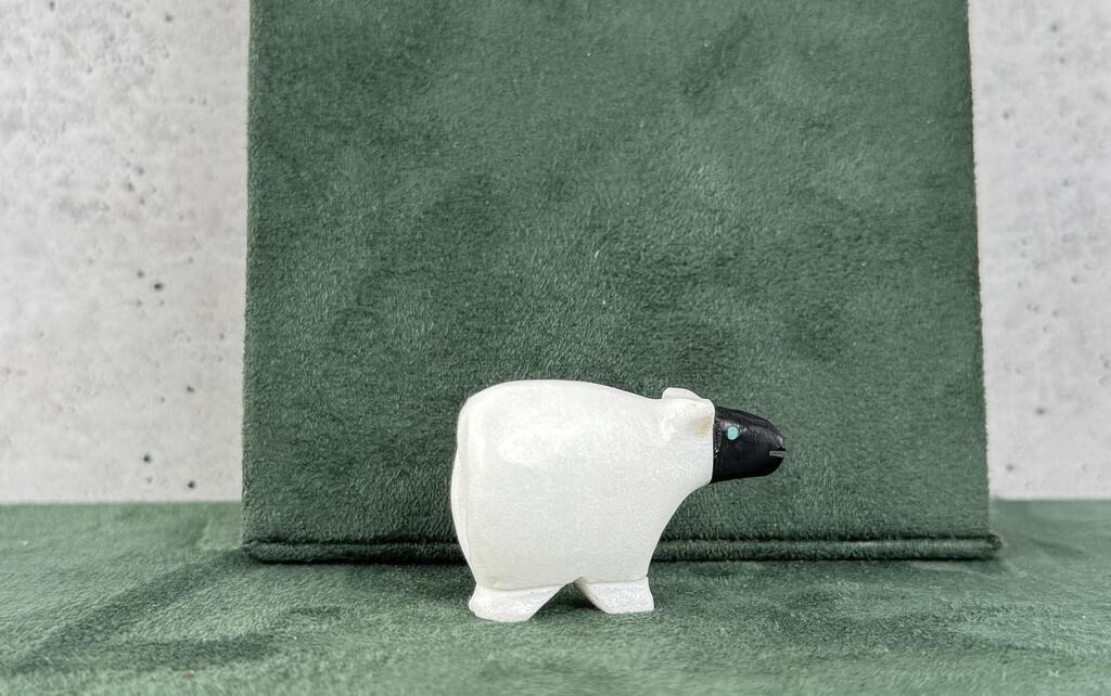 Tim Lementino | Tim Lementino Zuni Alabaster Sheep Fetish | MutualArt