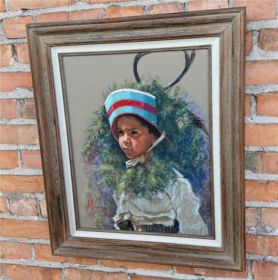 Jackie Houchin | Jackie Houchin Deer Dancer Pastel Drawing | MutualArt