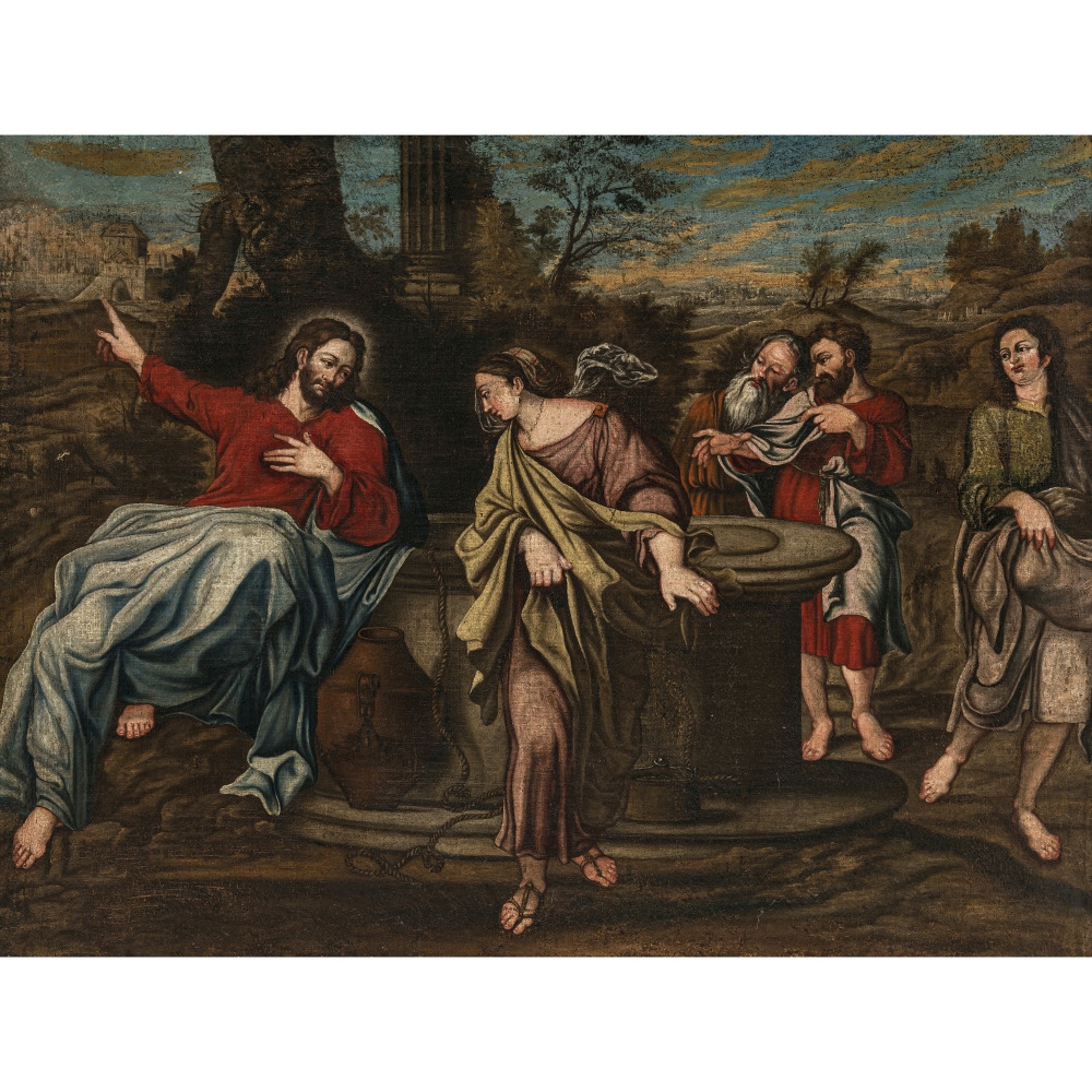 Annibale Carracci | Christ and the Samaritan woman at the well (1560 ...