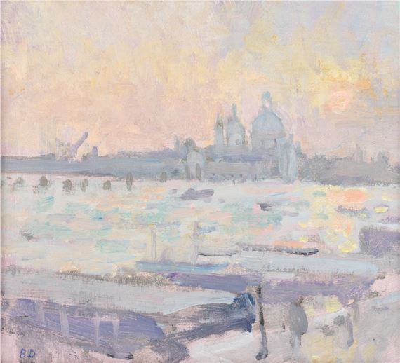 Bernard Dunstan | The Salute, Late Afternoon (1989) | MutualArt