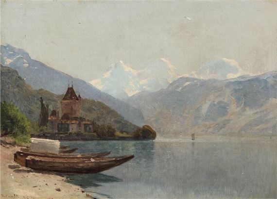 Polycarpus Godfred Benjamin Christensen | Chateau de Chillon lake ...