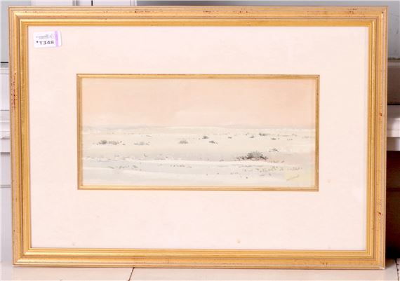 A. Stanley | WATERCOLOUR WITH FLOWING RIVER | MutualArt