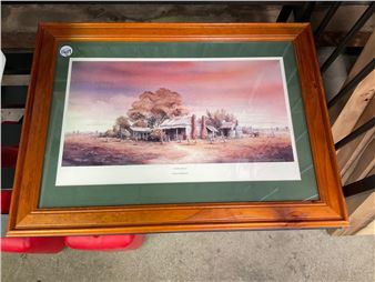 Lindsay Womersley | FRAMED PRINT - OLD FARMHOUSE - LINDSAY WOMERSLEY ...