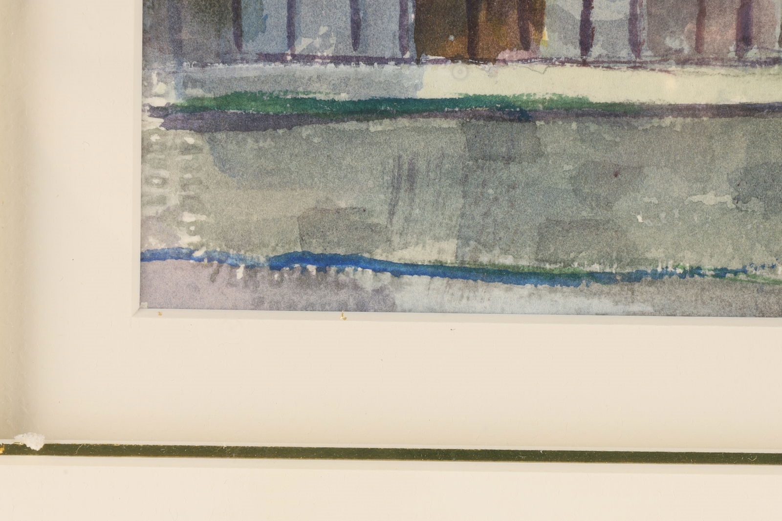 James Halpin | Village Watercolour Landscape depicting a church | MutualArt